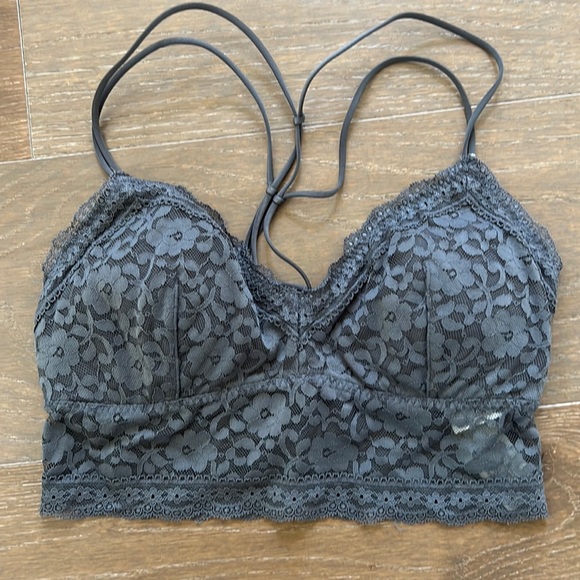 Gilly Hicks | Intimates & Sleepwear | Gilly Hicks Grey Lace Padded ...